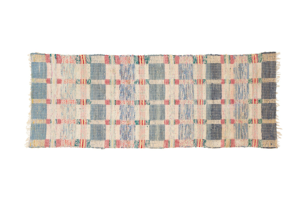 Antique Rag Rug 2'4" x 6' - SHARKTOOTH Textiles